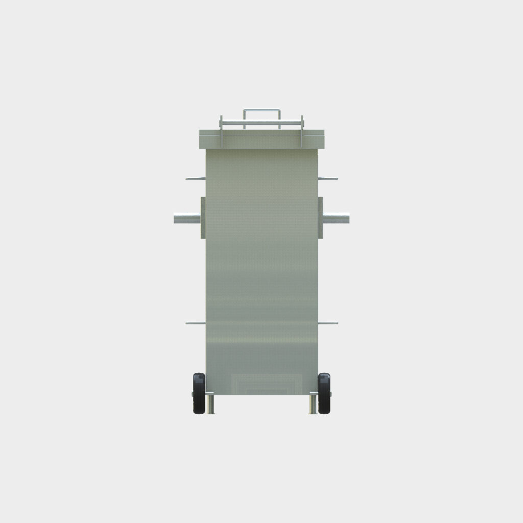 120 LT Metal Galvanized Garbage Container - BDB Metal