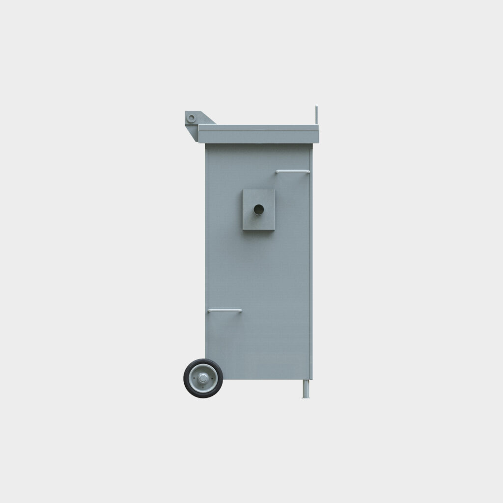 120 LT Metal Galvanized Garbage Container - BDB Metal