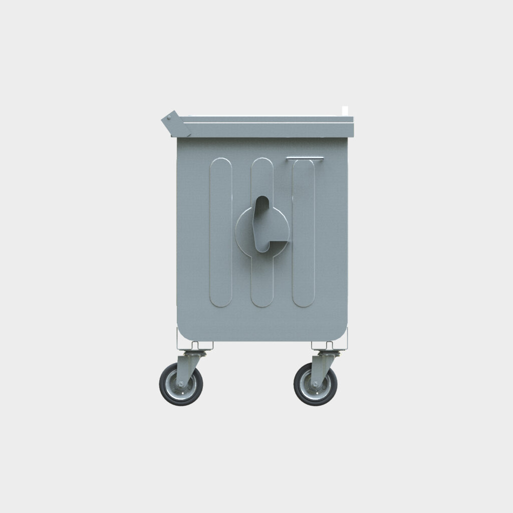 400 LT Metal Galvanized Garbage Container - BDB Metal