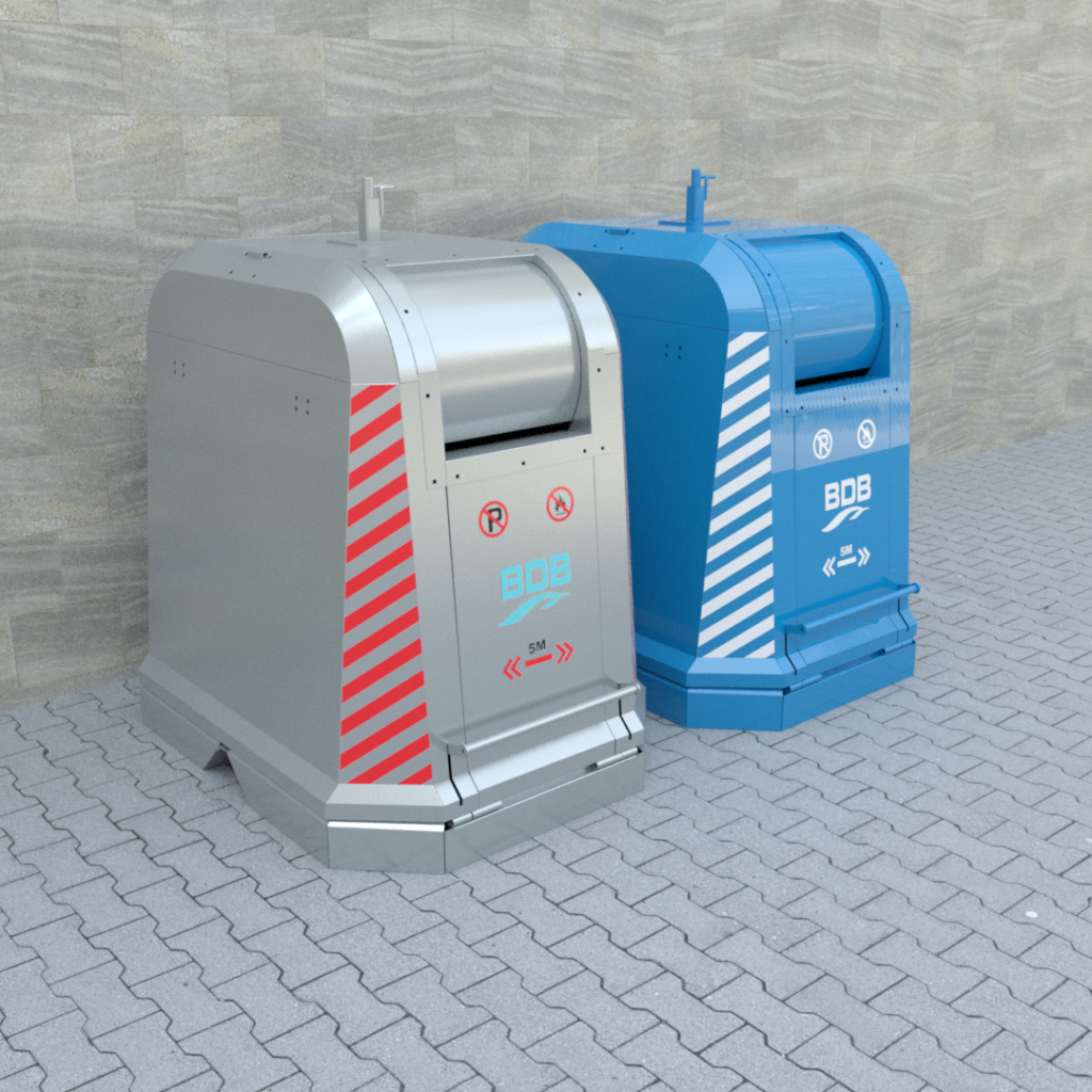 2500 LT Above Ground Metal Galvanized Garbage Container - BDB Metal