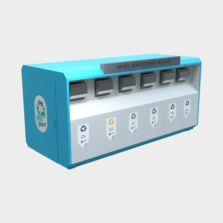 Compartment Mobile Waste Collection Center 7 Units - BDB Metal