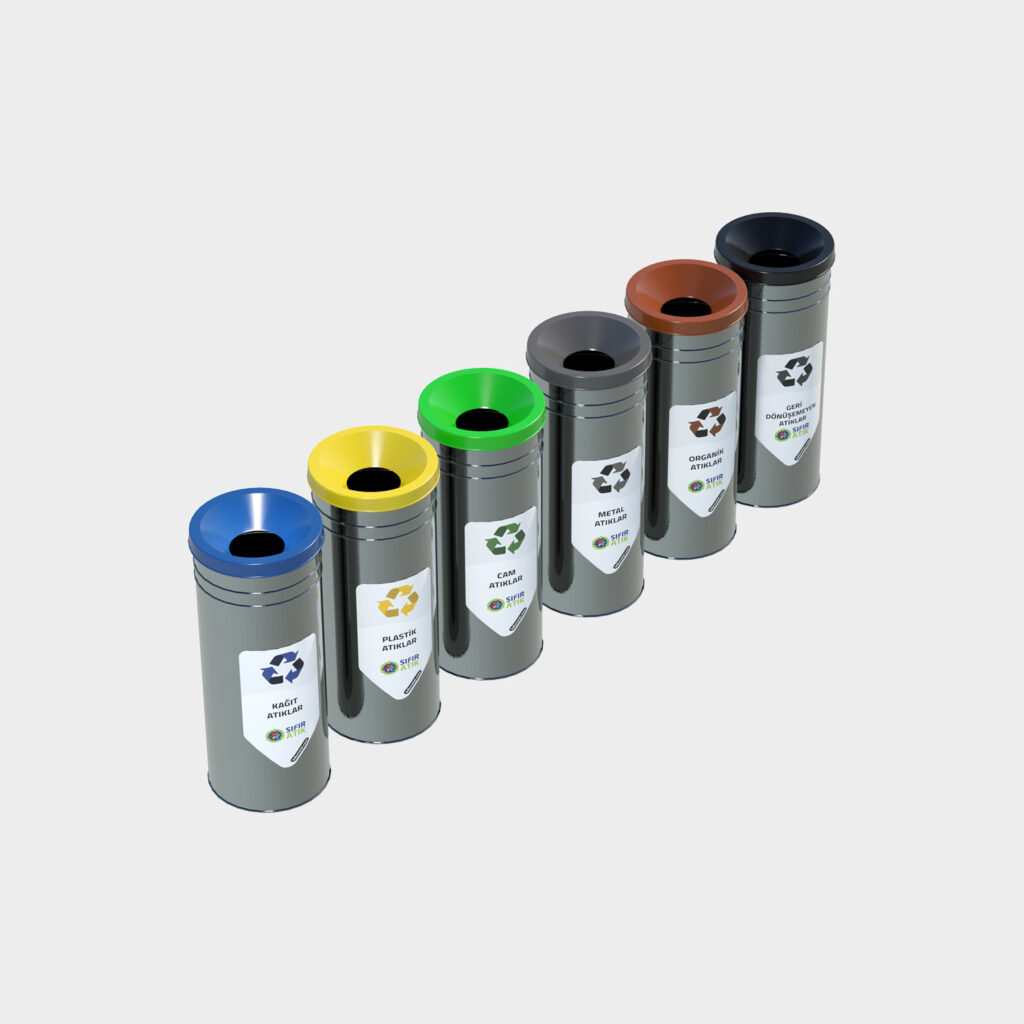 Cylinder Type Recycling Bin - BDB Metal