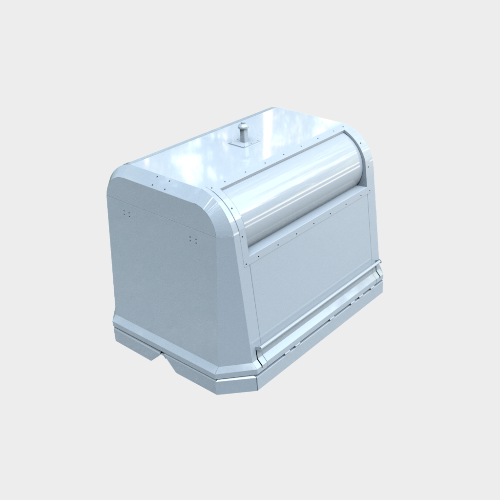 5000 LT Above Ground Metal Galvanized Garbage Container - BDB Metal