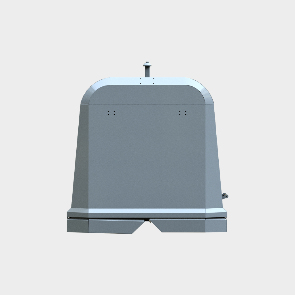 5000 LT Above Ground Metal Galvanized Garbage Container - BDB Metal